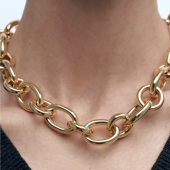 Zara | Jewelry | Zara Ring Link Necklace | Poshmark